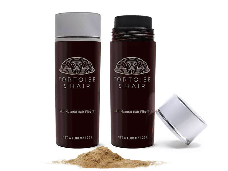Hair Building Fibers for Men - 2 Bottles | Tortoise & Hair